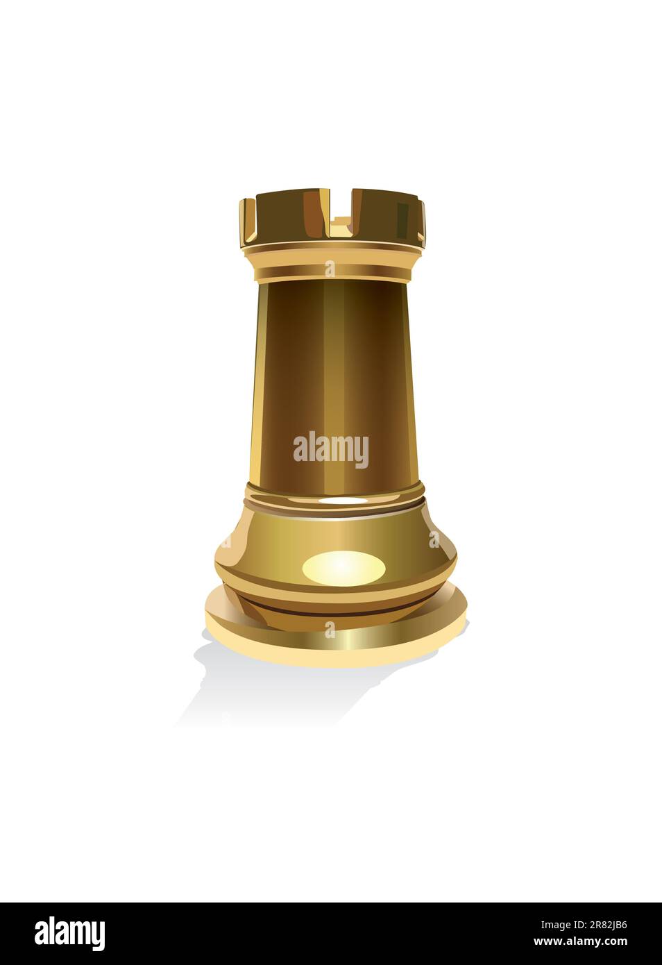 Chess rook piece Stock Vector Images - Alamy