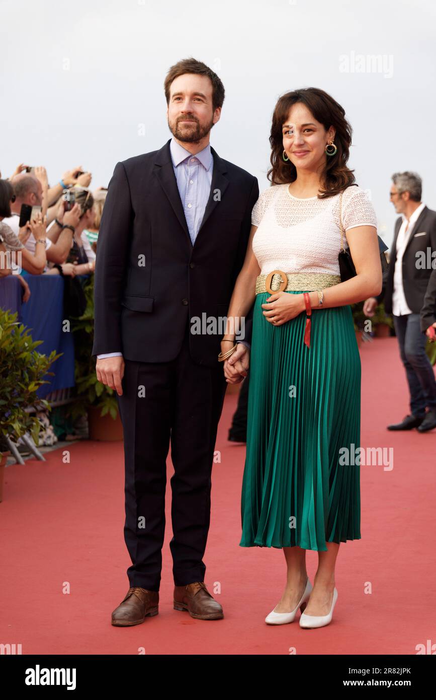 Cabourg, France. 17th June, 2023. Gregoire Leprince Ringuet and Pauline ...