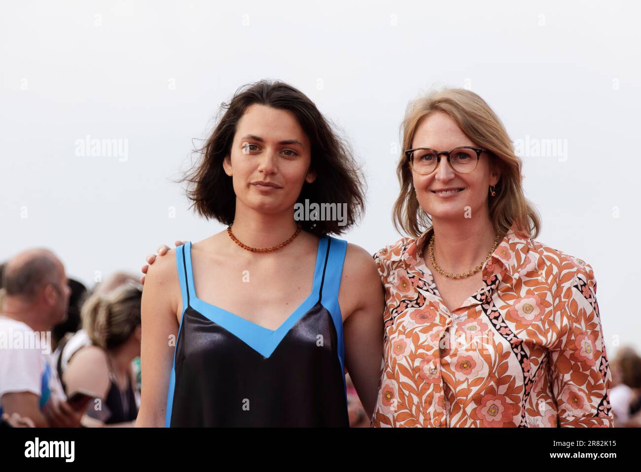 Cabourg, France. 17th June, 2023. Rumpf and Anna Novion attend the ...