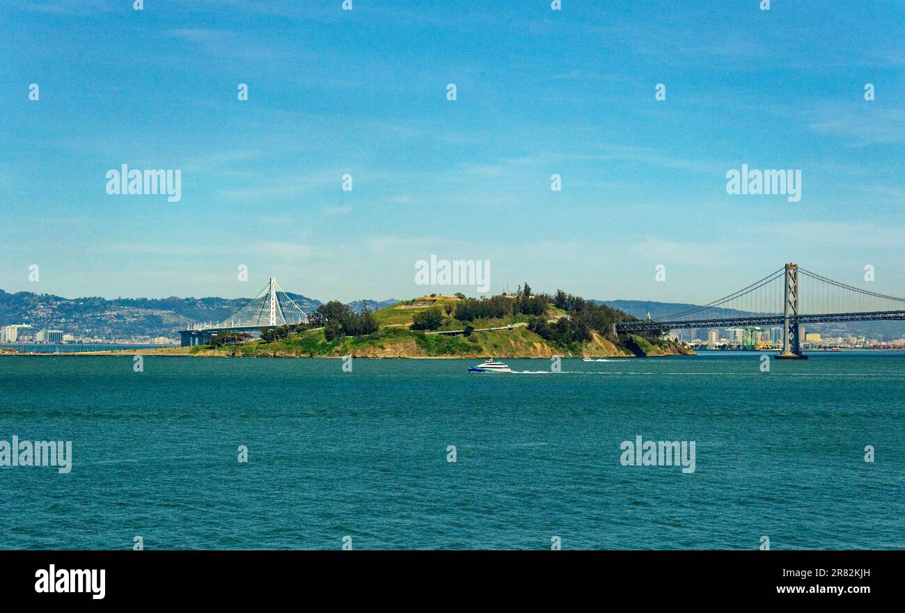 Treasure Island and Bay Bridge Stock Photo - Alamy