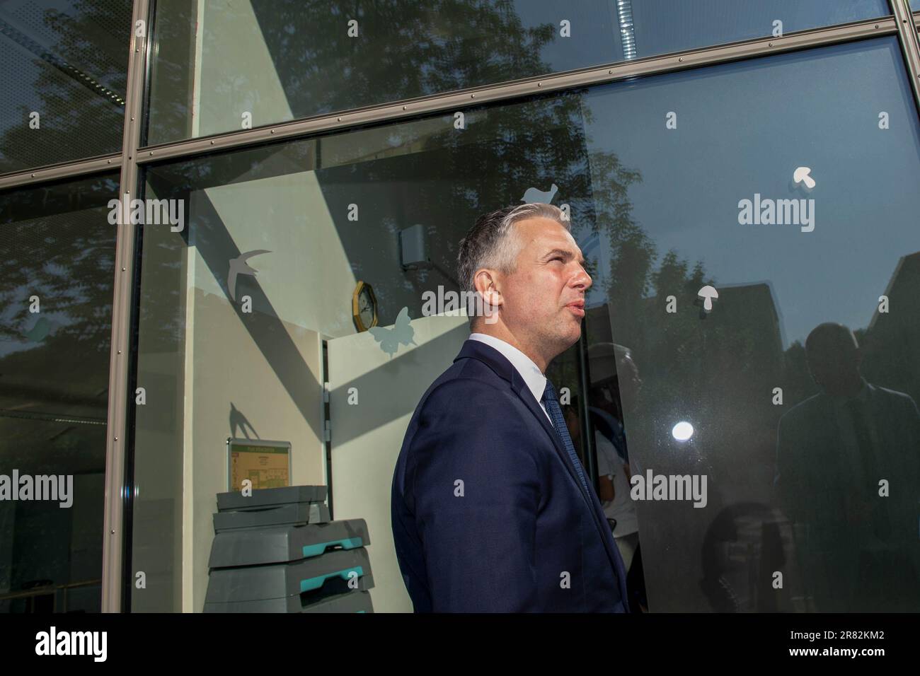 Mimet, France. 16th June, 2023. Jean-Christophe Combe, French Minister ...