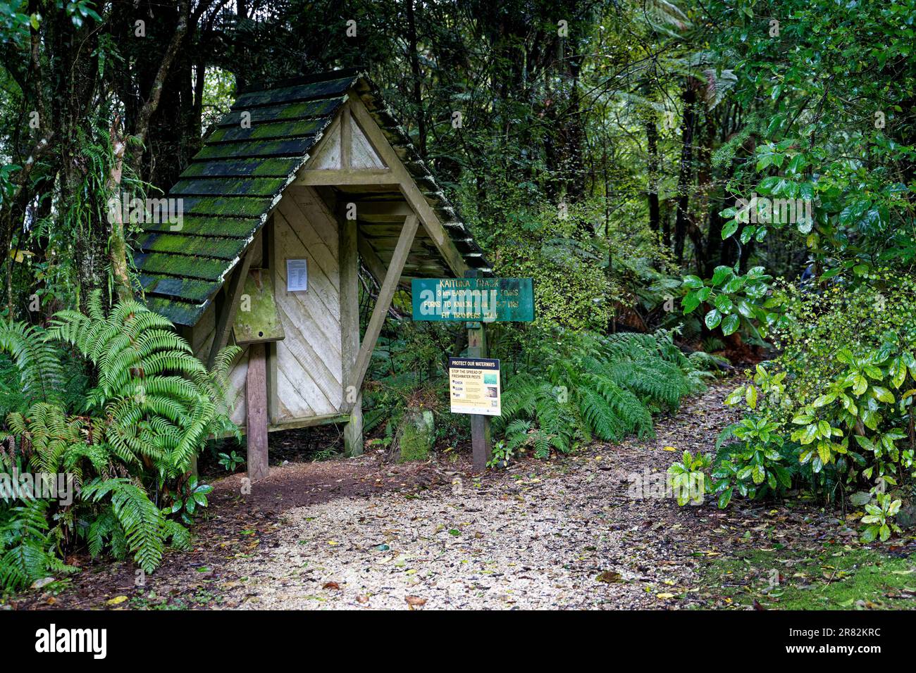 DoC intentions book at the start of the Kaituna Track, Kahurangi ...