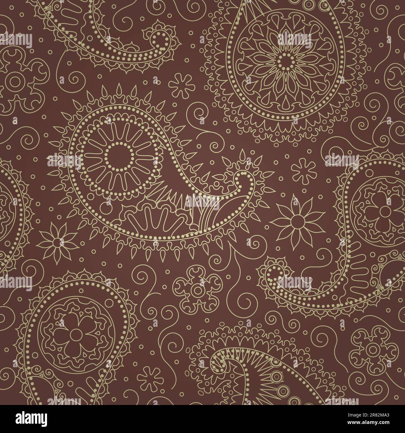 Beautiful modern detailed floral paisley seamless pattern Stock Vector ...