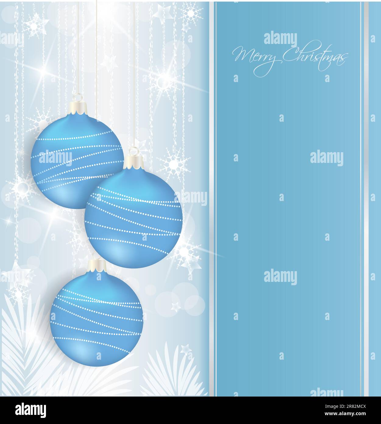 Blue baubles Stock Vector Images - Alamy