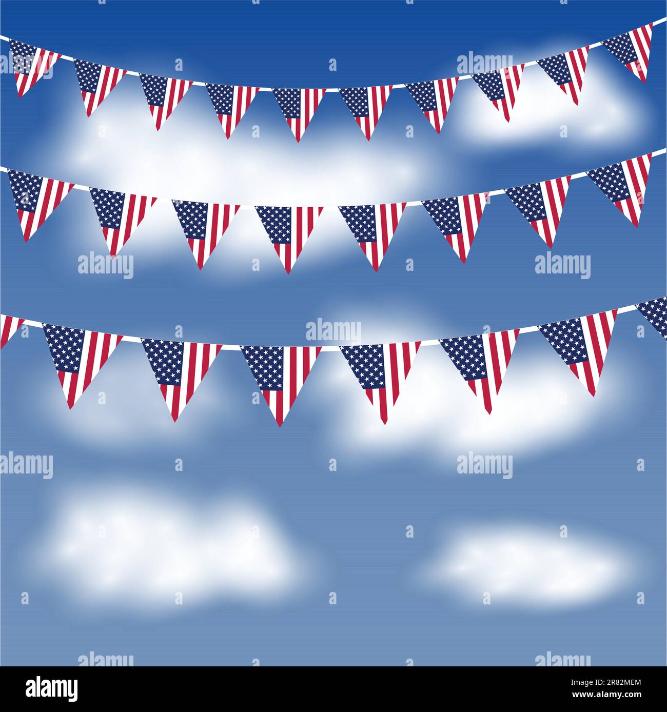 American flag Stock Vector Images - Alamy