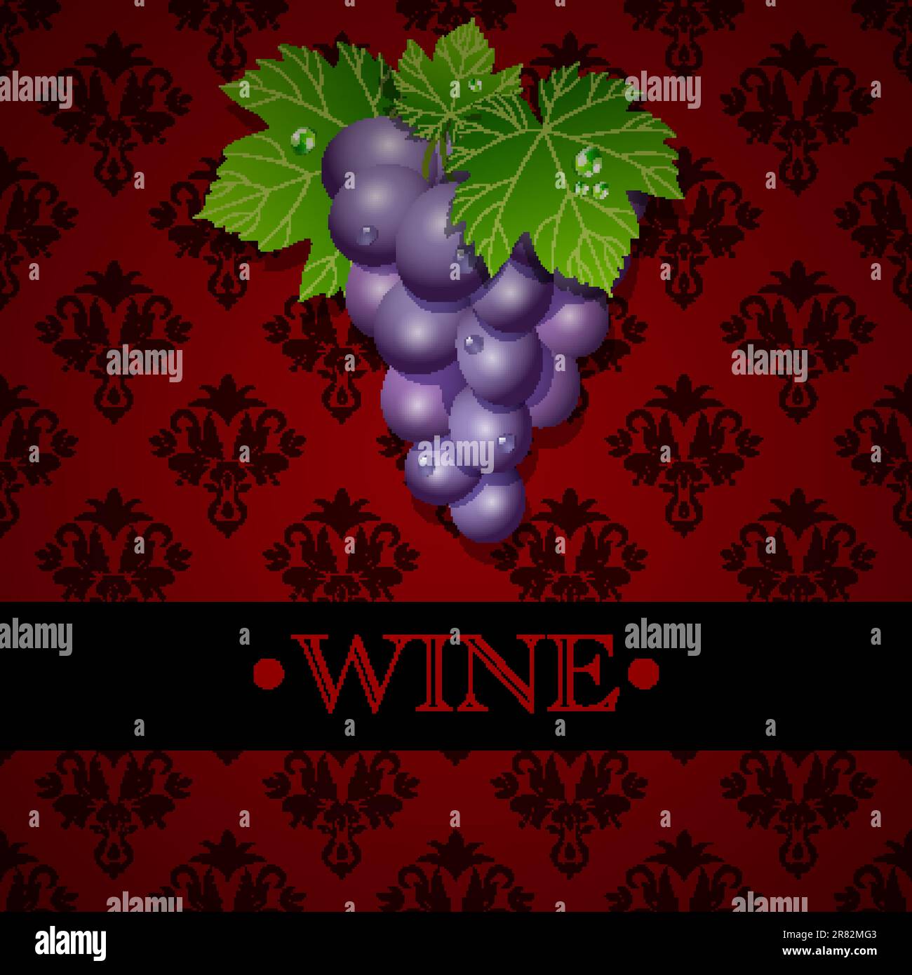 Vector wine label pattern Stock Vector Image & Art - Alamy