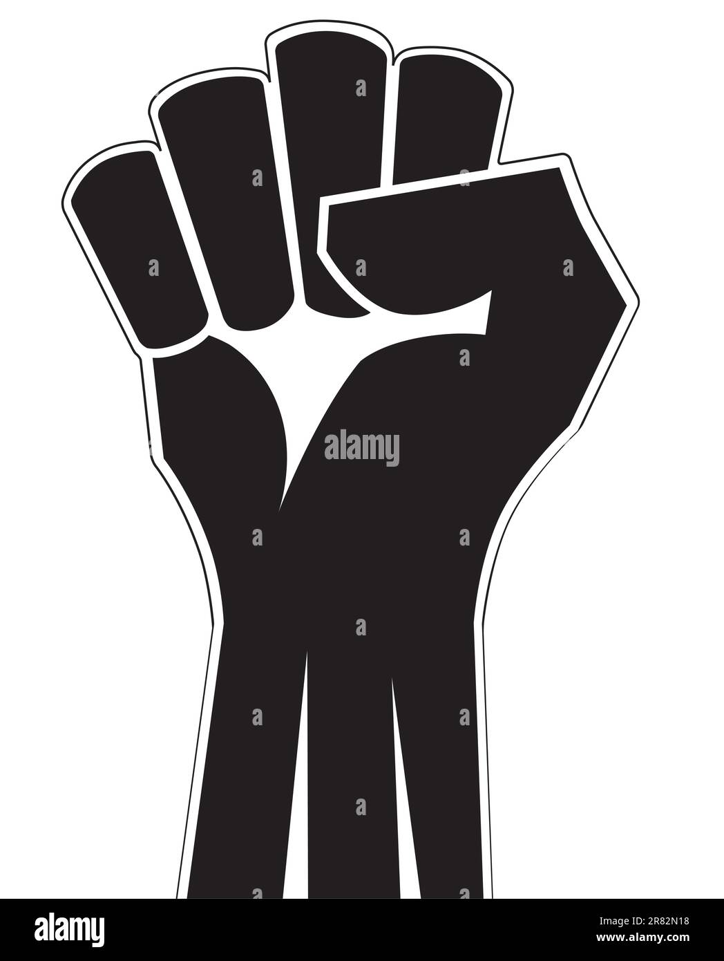 Clenched fist hand vector. Victory, revolt concept. Revolution ...