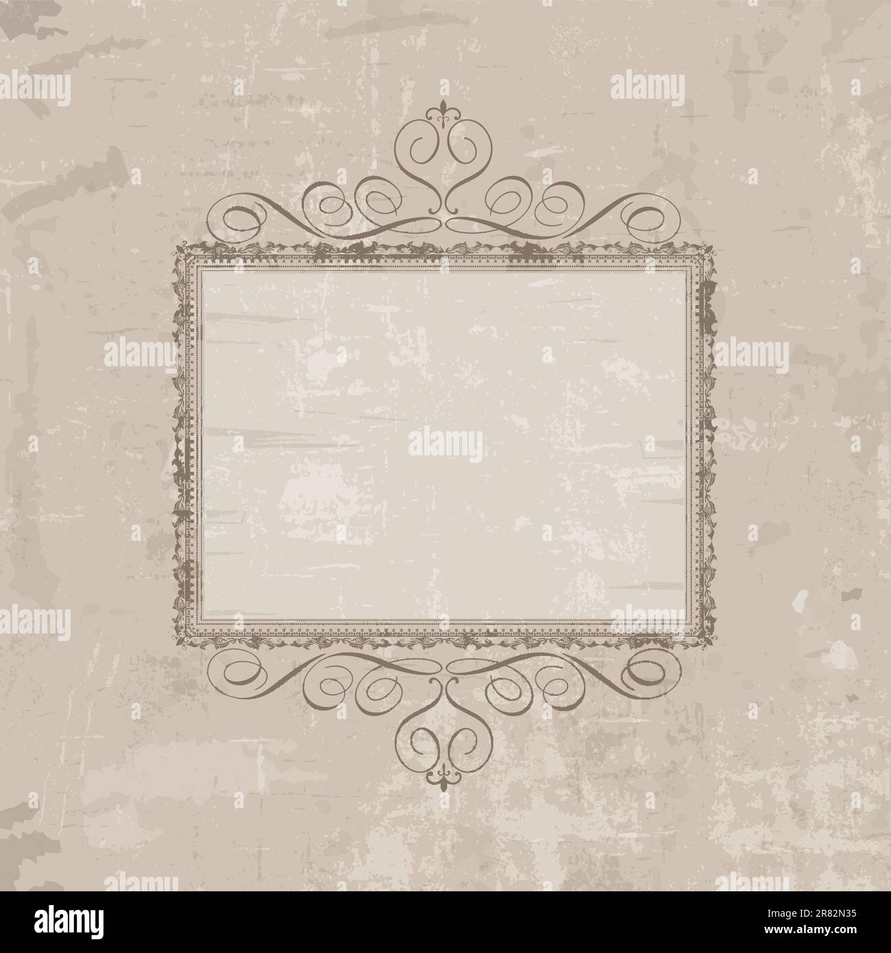 Vintage background with a decorative border Stock Vector Image & Art ...