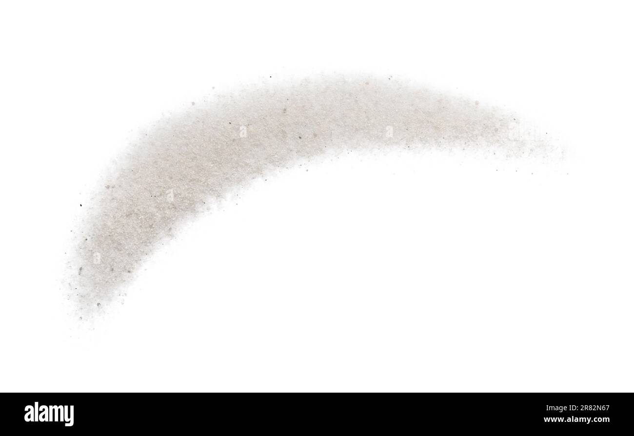 Pile of light dust scattered on white background, top view Stock Photo ...