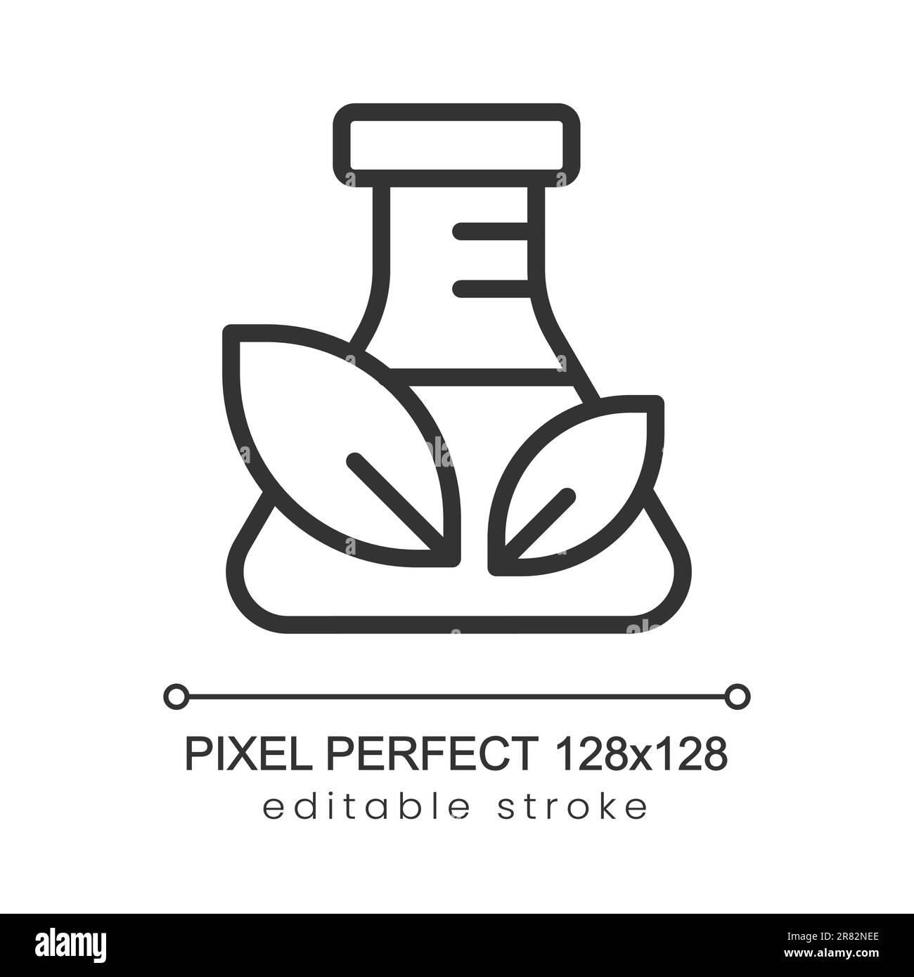 Chemical Free Materials Pixel Perfect Linear Icon Stock Vector Image And Art Alamy