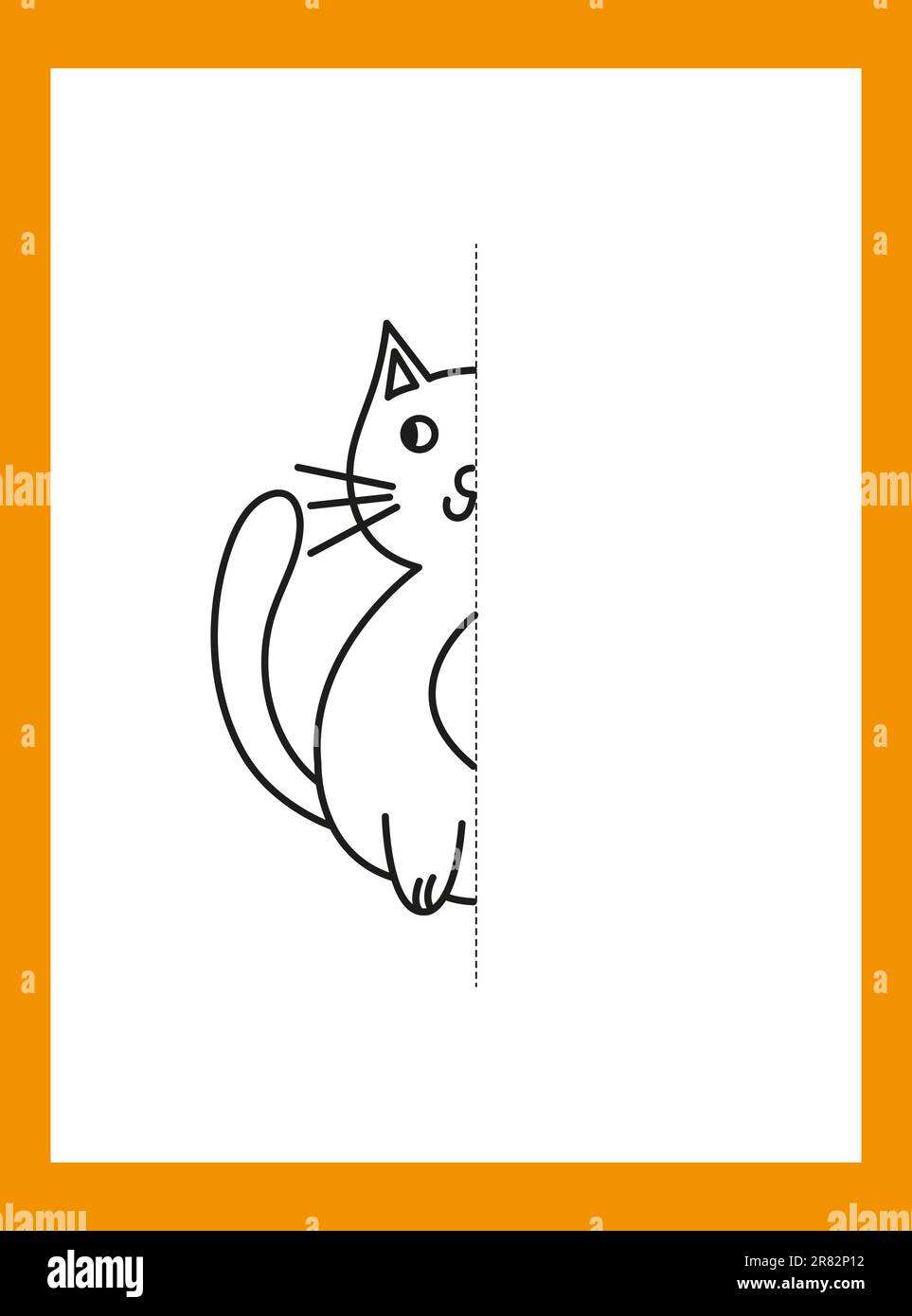 Draw a drawing. Cat, beast, pet. Vector image Stock Vector Image & Art ...