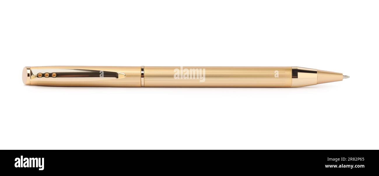 Golden ballpoint pen hi-res stock photography and images - Alamy