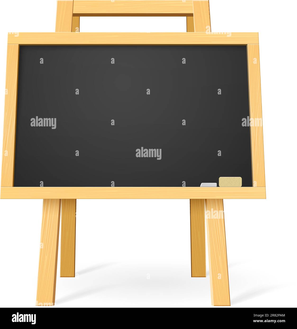 School blackboard. Illustration for design on white background Stock ...