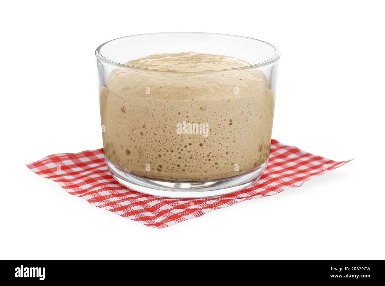 Fresh leaven in glass bowl isolated on white Stock Photo - Alamy