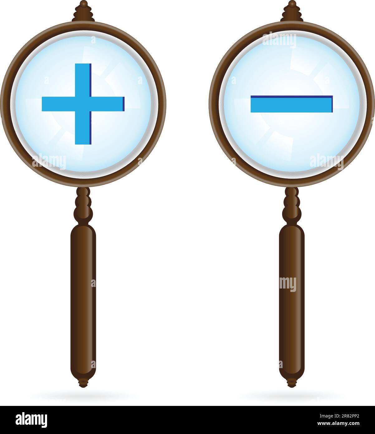 Magnifying glass. Illustration on white background Stock Vector Image ...