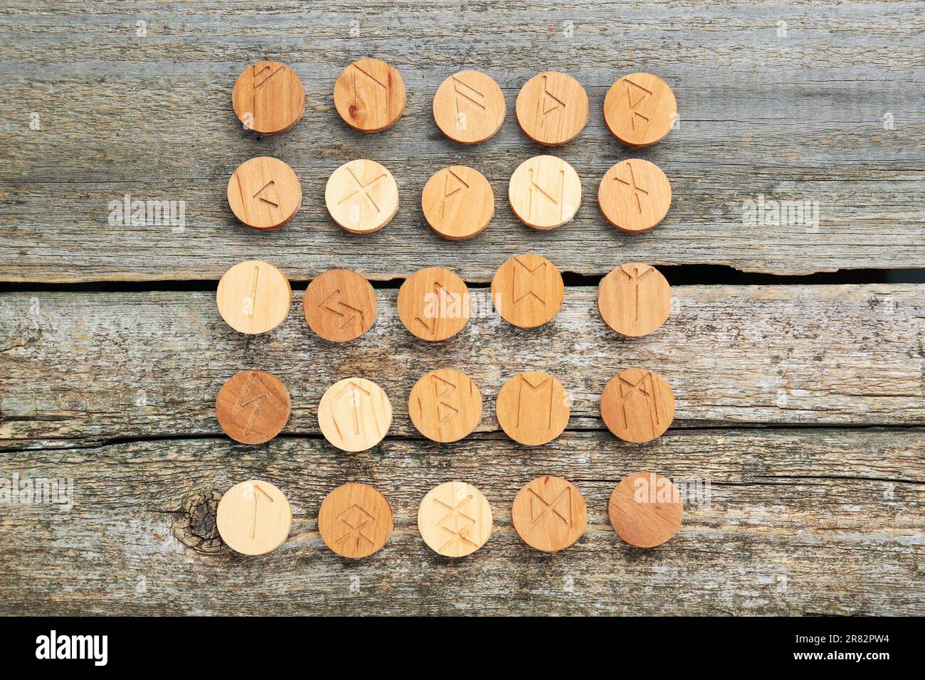 Top view old rune hi-res stock photography and images - Alamy