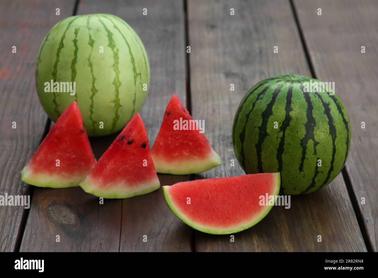 Different delicious ripe watermelons hi-res stock photography and ...