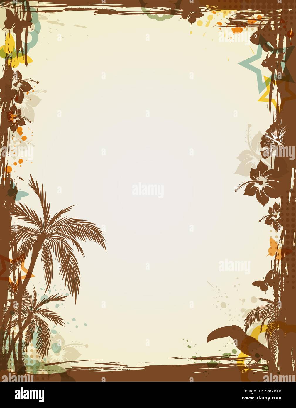 Tropical frame hi-res stock photography and images - Alamy