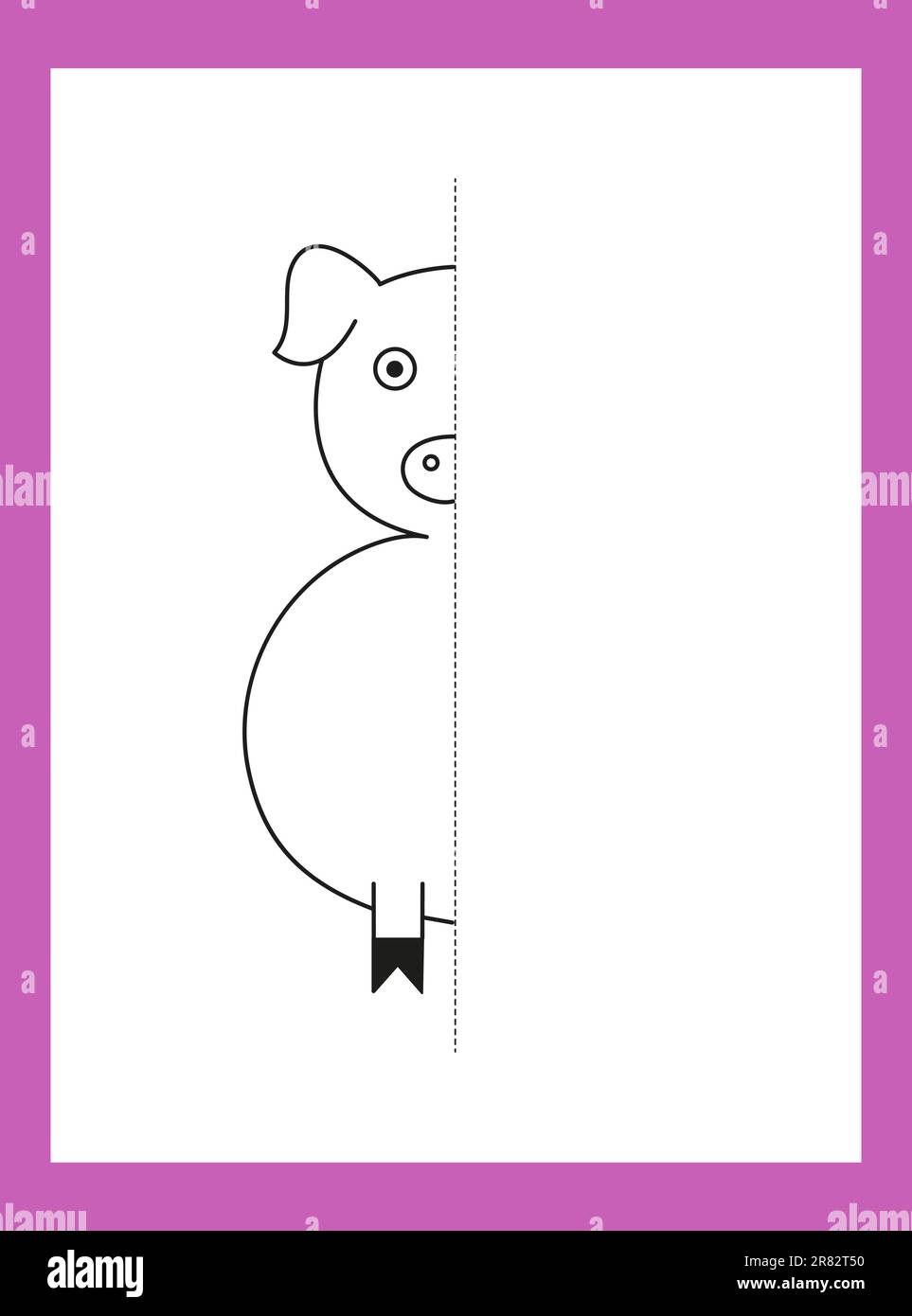 How to draw pig hi-res stock photography and images - Alamy