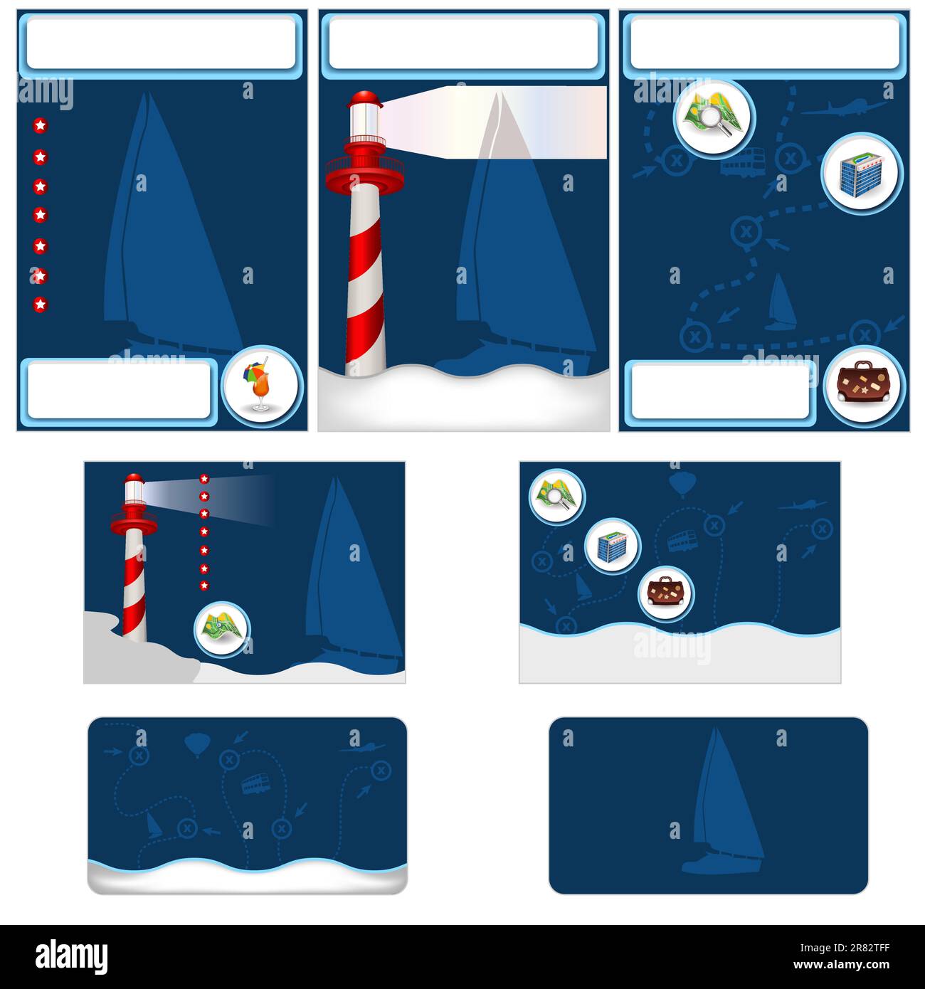 Travel agency stationary template 3 - brochure design, flyer design and ...