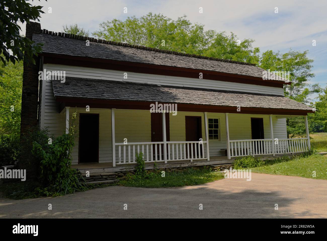 Farmstead in Cades Cove Stock Photo - Alamy