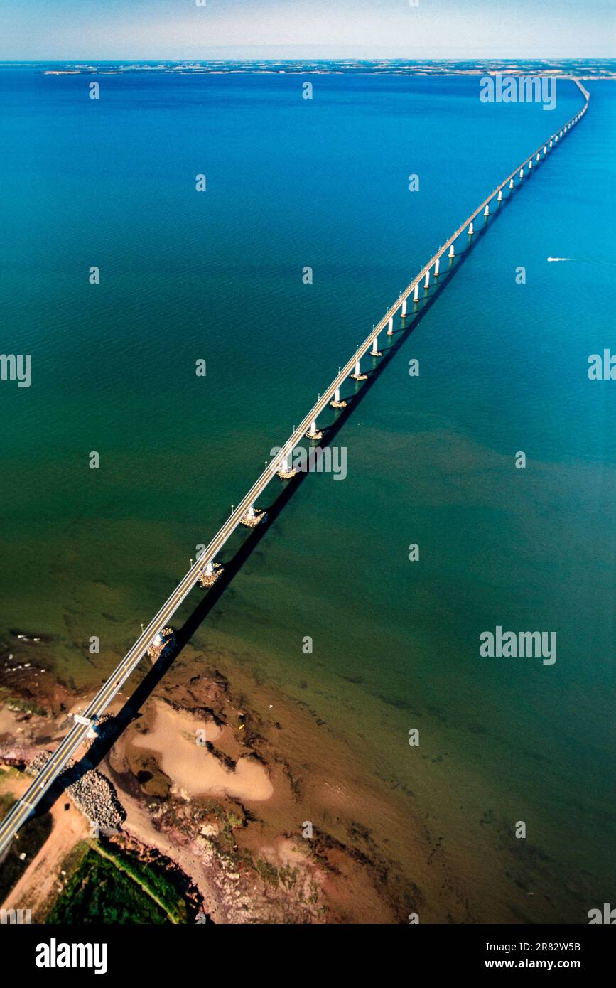 Aerial of Confederation Bridge, PEI, Canada Stock Photo - Alamy