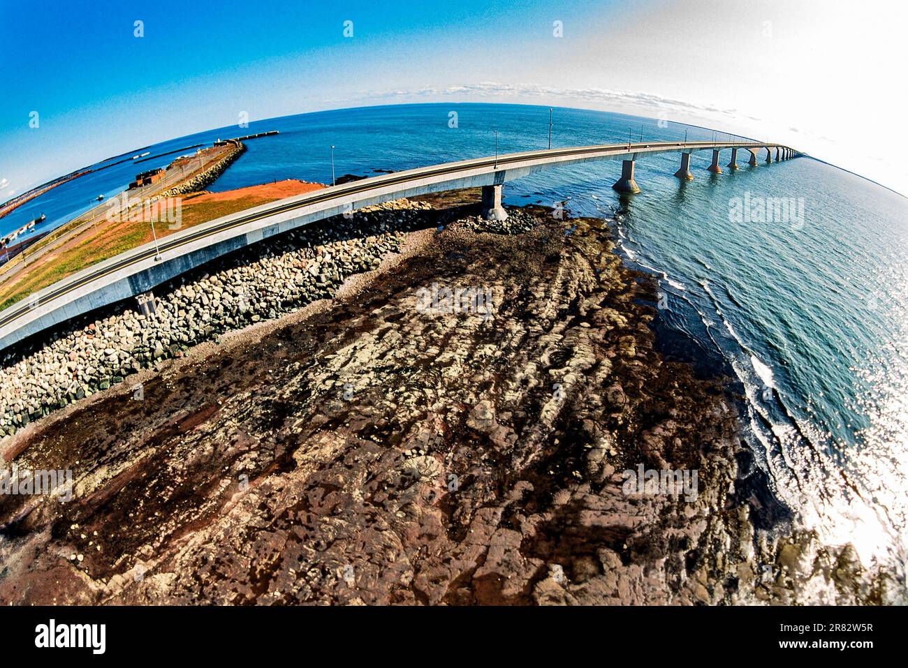 Aerial of Confederation Bridge, PEI, Canada Stock Photo - Alamy