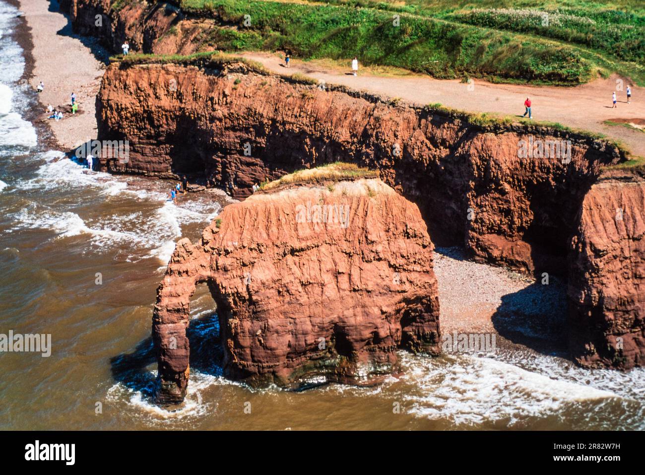 Aerial of Elephant Rock, PEI Stock Photo - Alamy