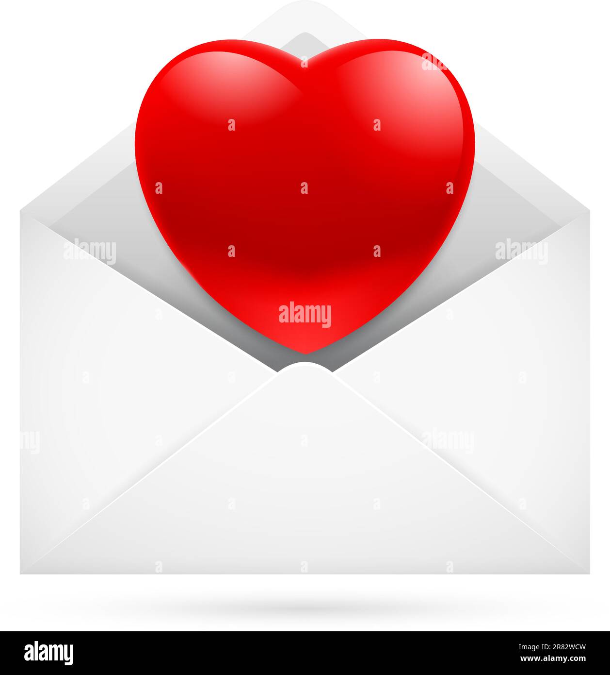 Love mail. Illustration for design on white background Stock Vector ...