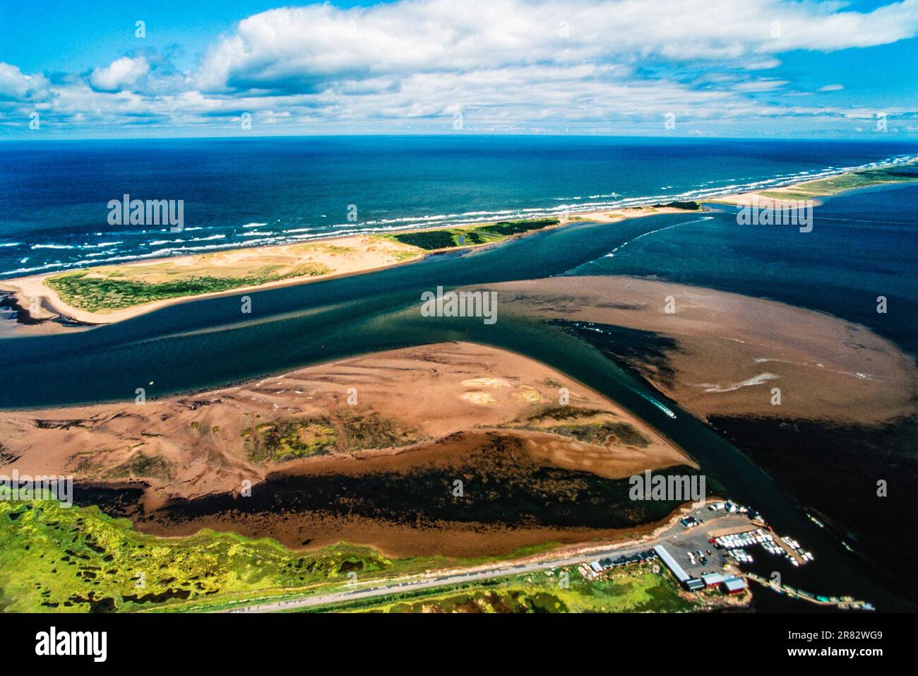 Aerial of prince edward island national park hi-res stock photography ...
