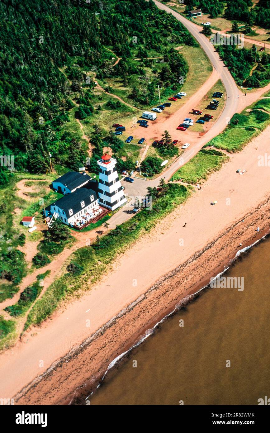 Aerial image of West Point Lighthouse, PEI, Canada Stock Photo - Alamy