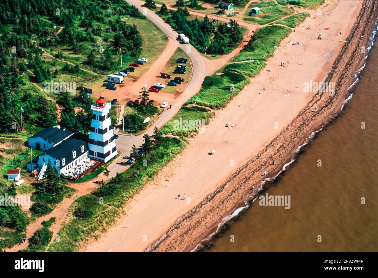 Aerial image of West Point Lighthouse, PEI, Canada Stock Photo - Alamy