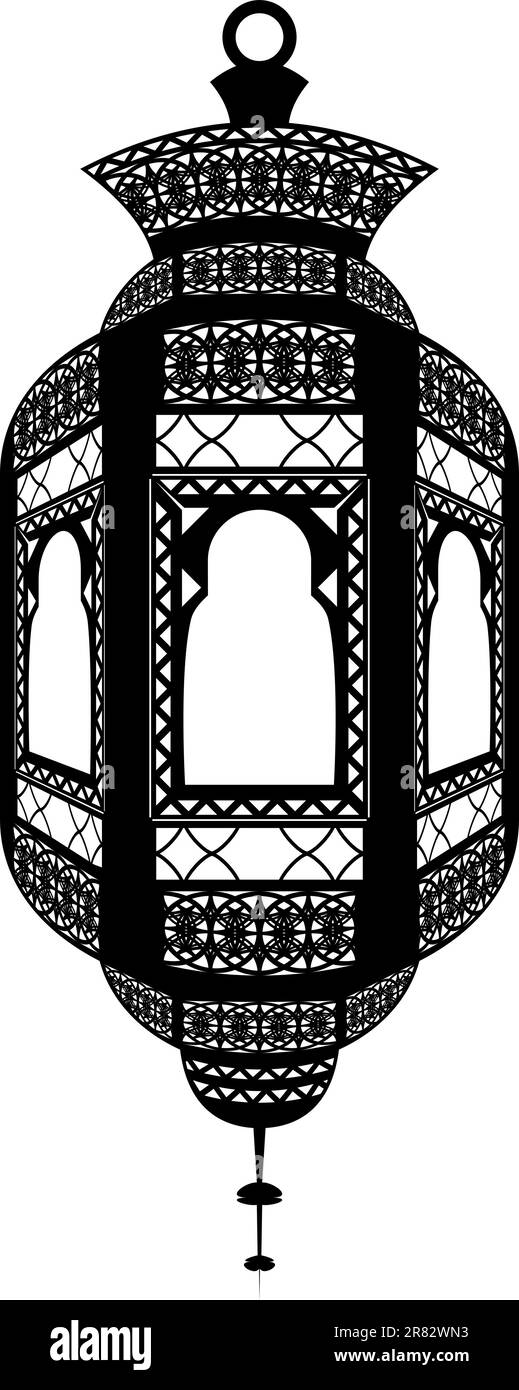 Illustration of isolated fanoos (lantern) used as religious ornaments ...