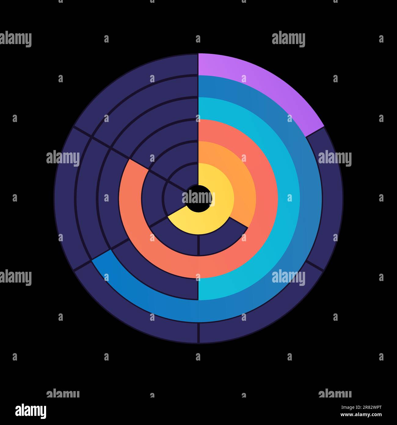 Healthcare insurance expenditures infographic chart design element ...