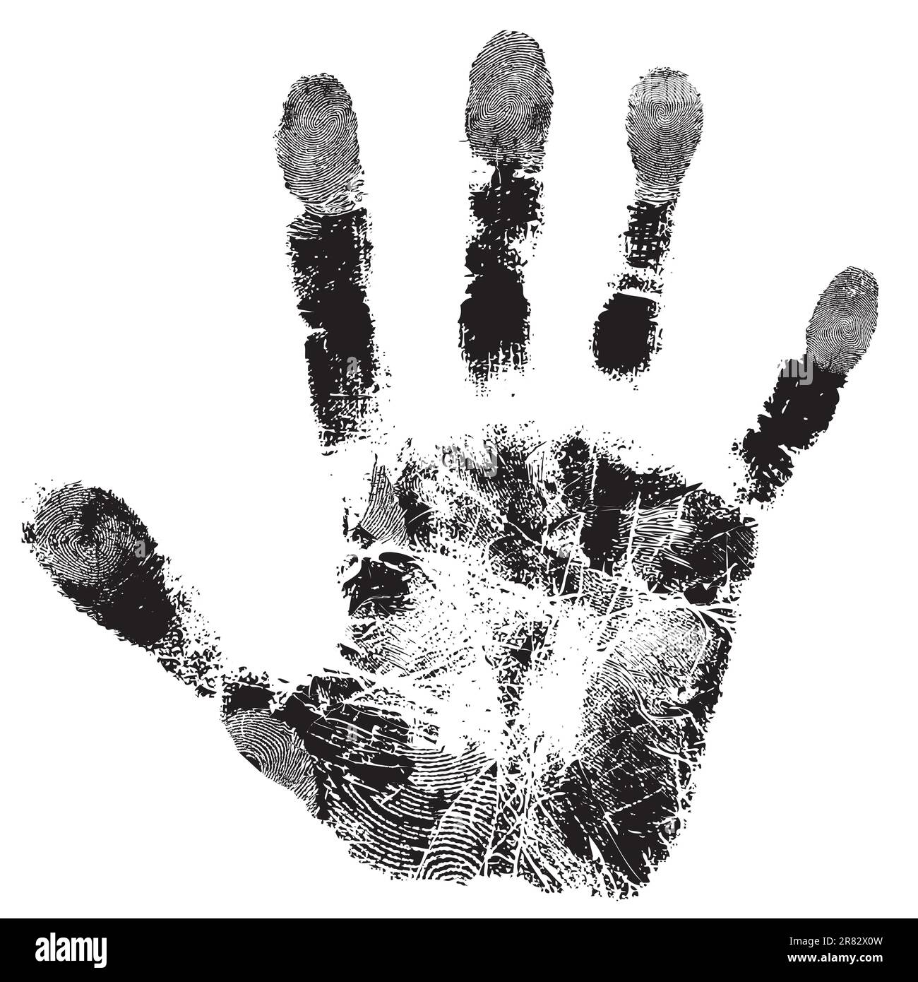 Illustration dirty hand kid Cut Out Stock Images & Pictures - Alamy