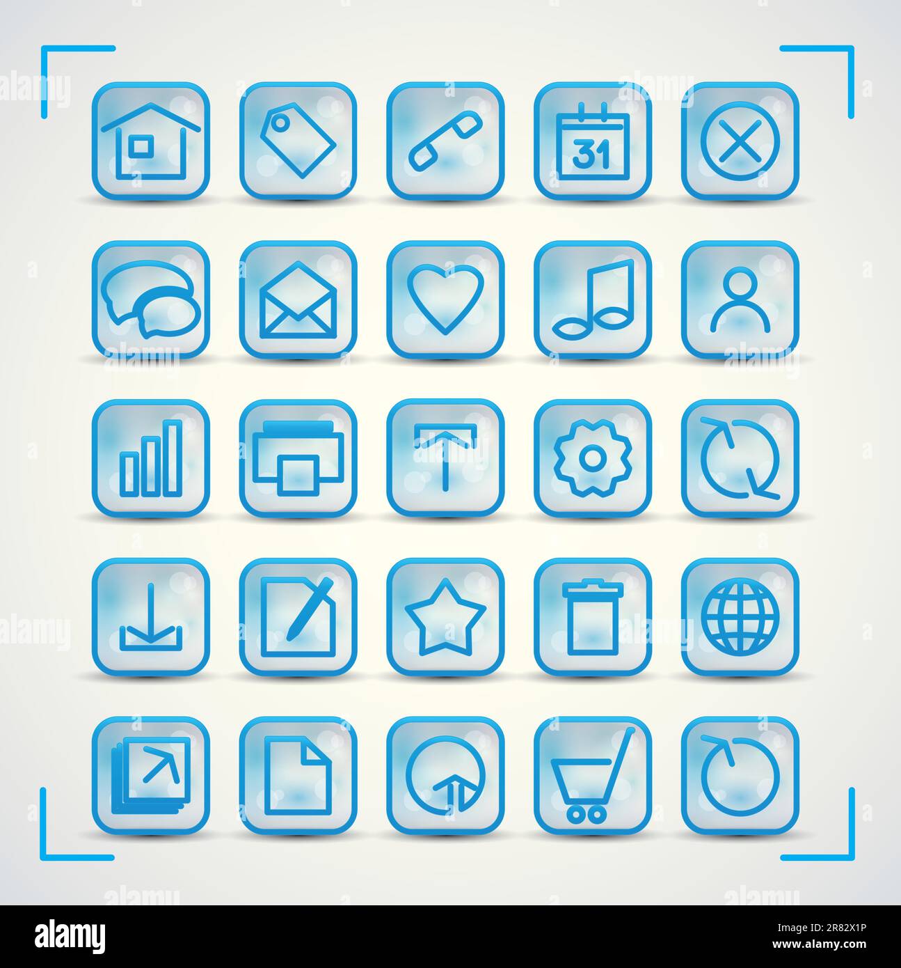 Design light blue computer Stock Vector Images - Alamy