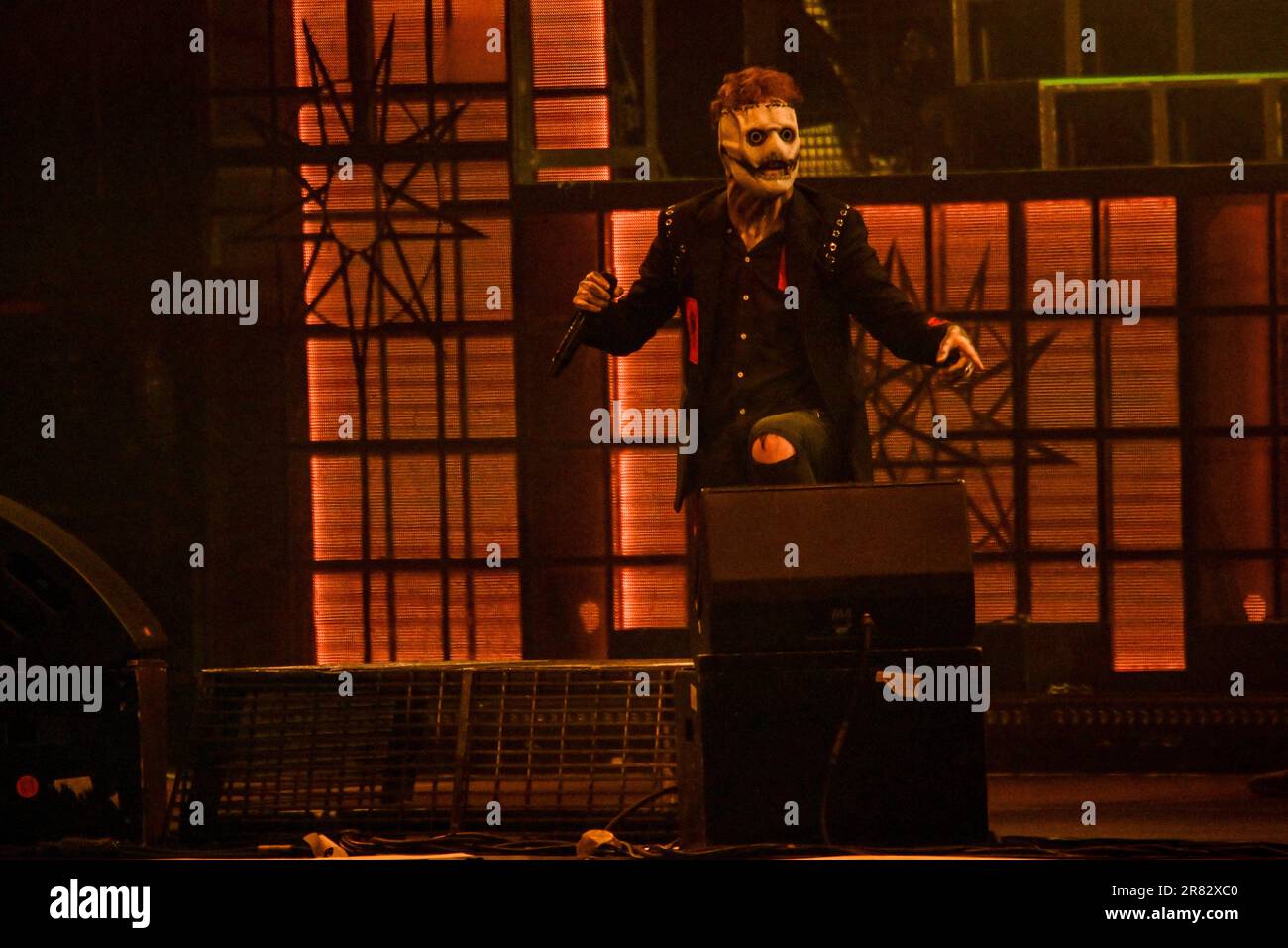 Clisson, France. 18th June, 2023. Slipknot performing live on stage ...