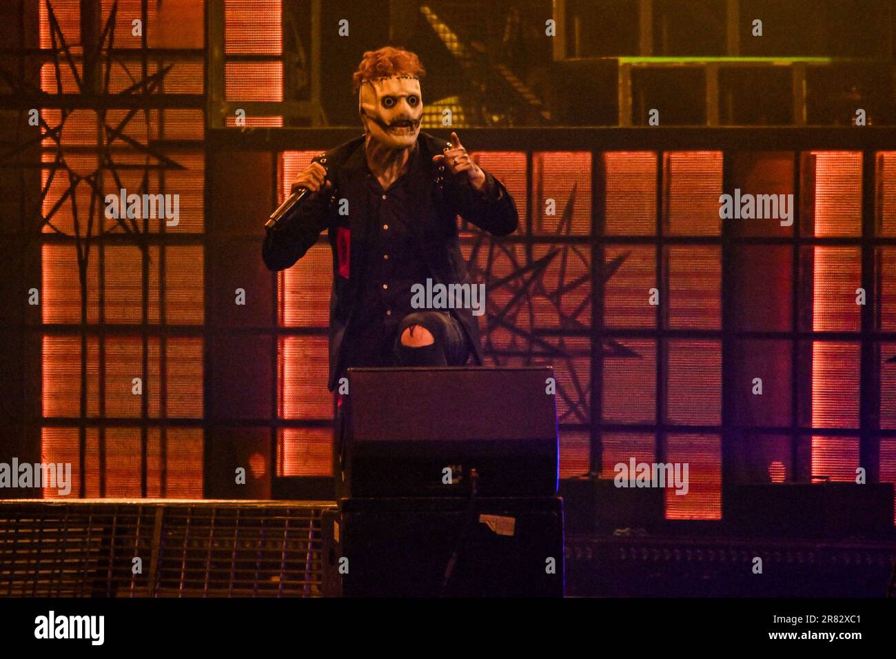 Clisson, France. 18th June, 2023. Slipknot performing live on stage ...