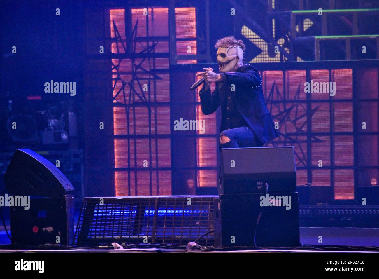 Clisson, France. 18th June, 2023. Slipknot performing live on stage ...