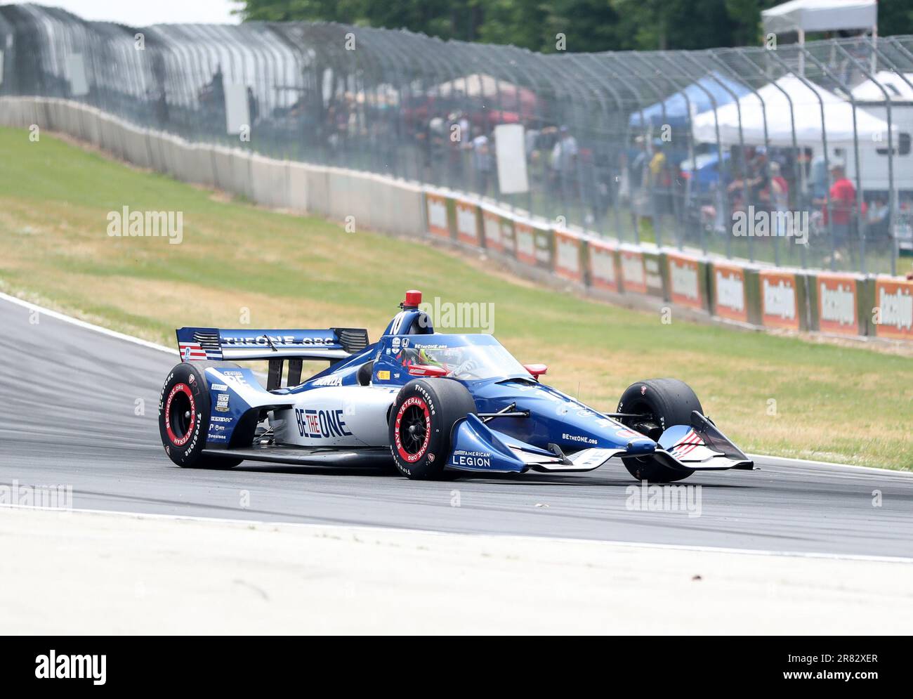 Plymouth, Wisconsin, USA. 18th June, 2023. Alex Palou drives the Chip ...