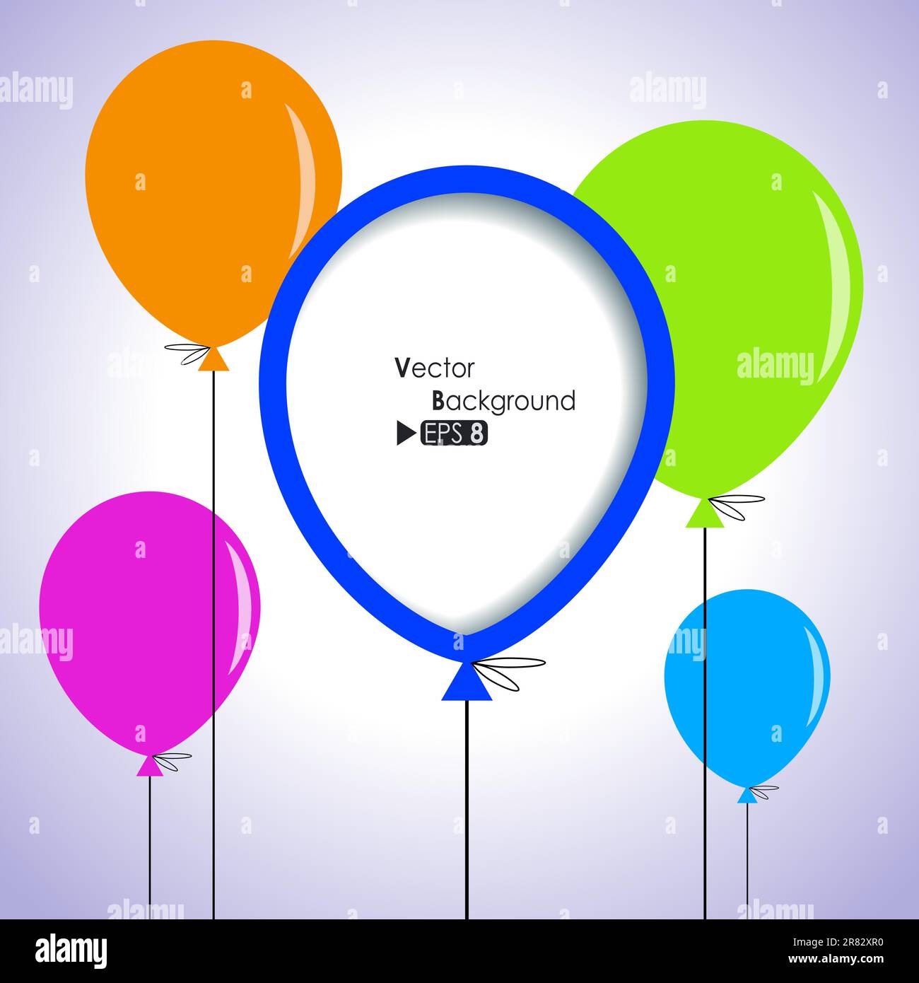 Abstract background with colorful balloons - eps 8 vector format Stock ...
