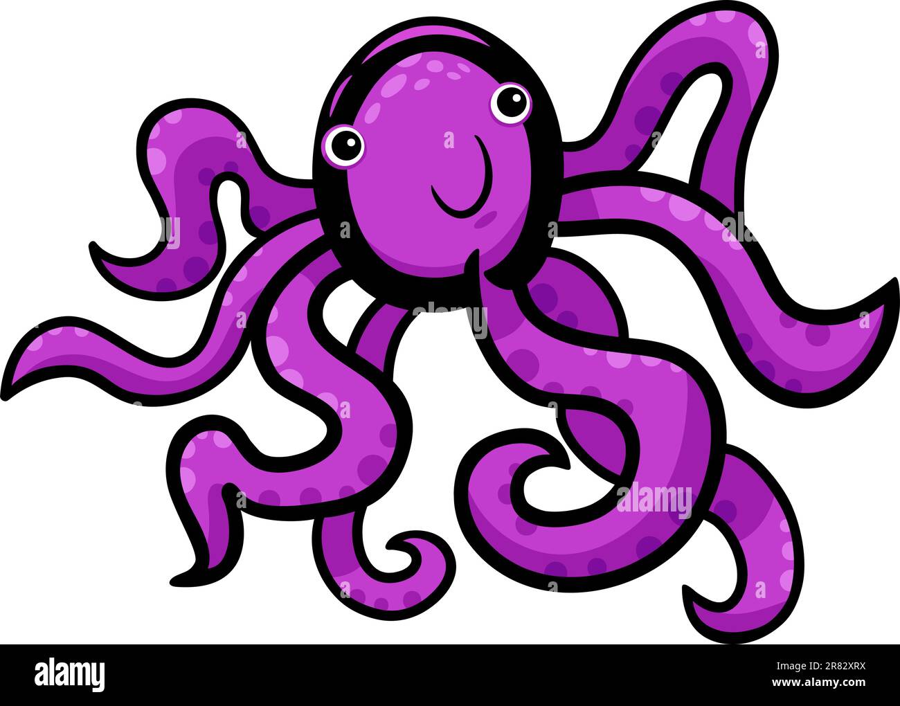 Cartoon octopus head hi-res stock photography and images - Alamy