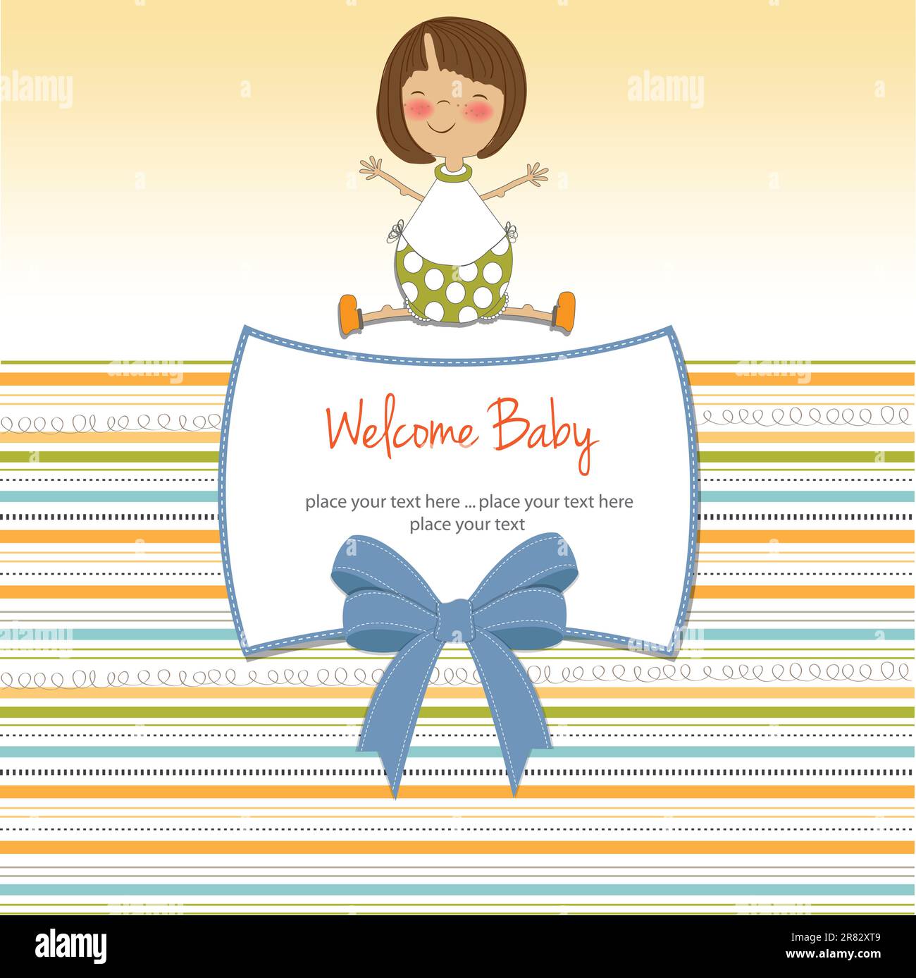 welcome little girl Stock Vector Image & Art - Alamy