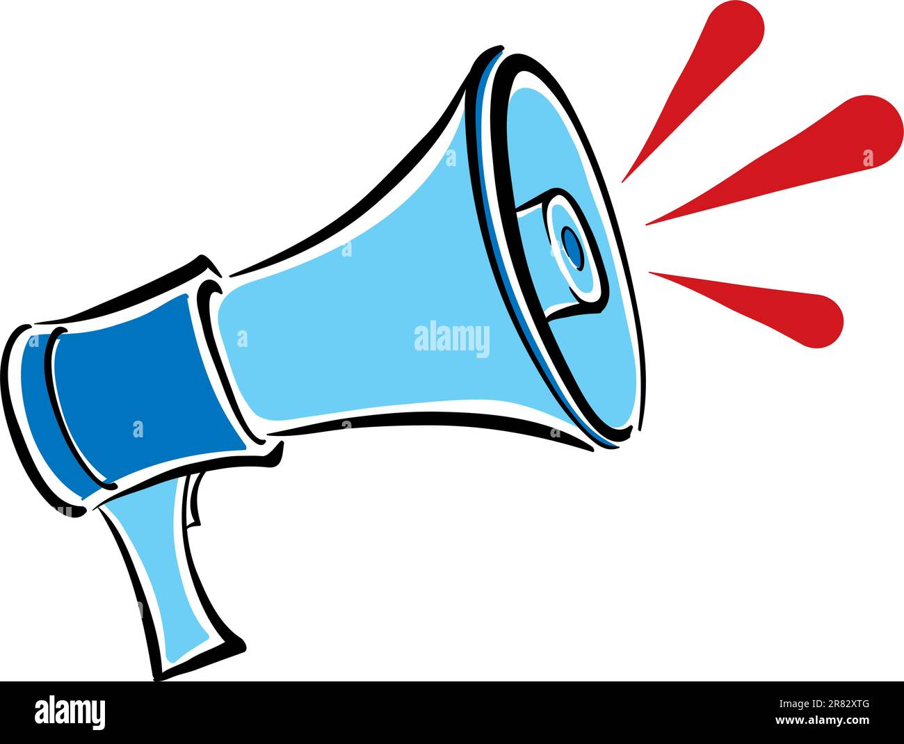 Megaphone, retro loudspeaker, vector illustration Stock Vector Image & Art - Alamy