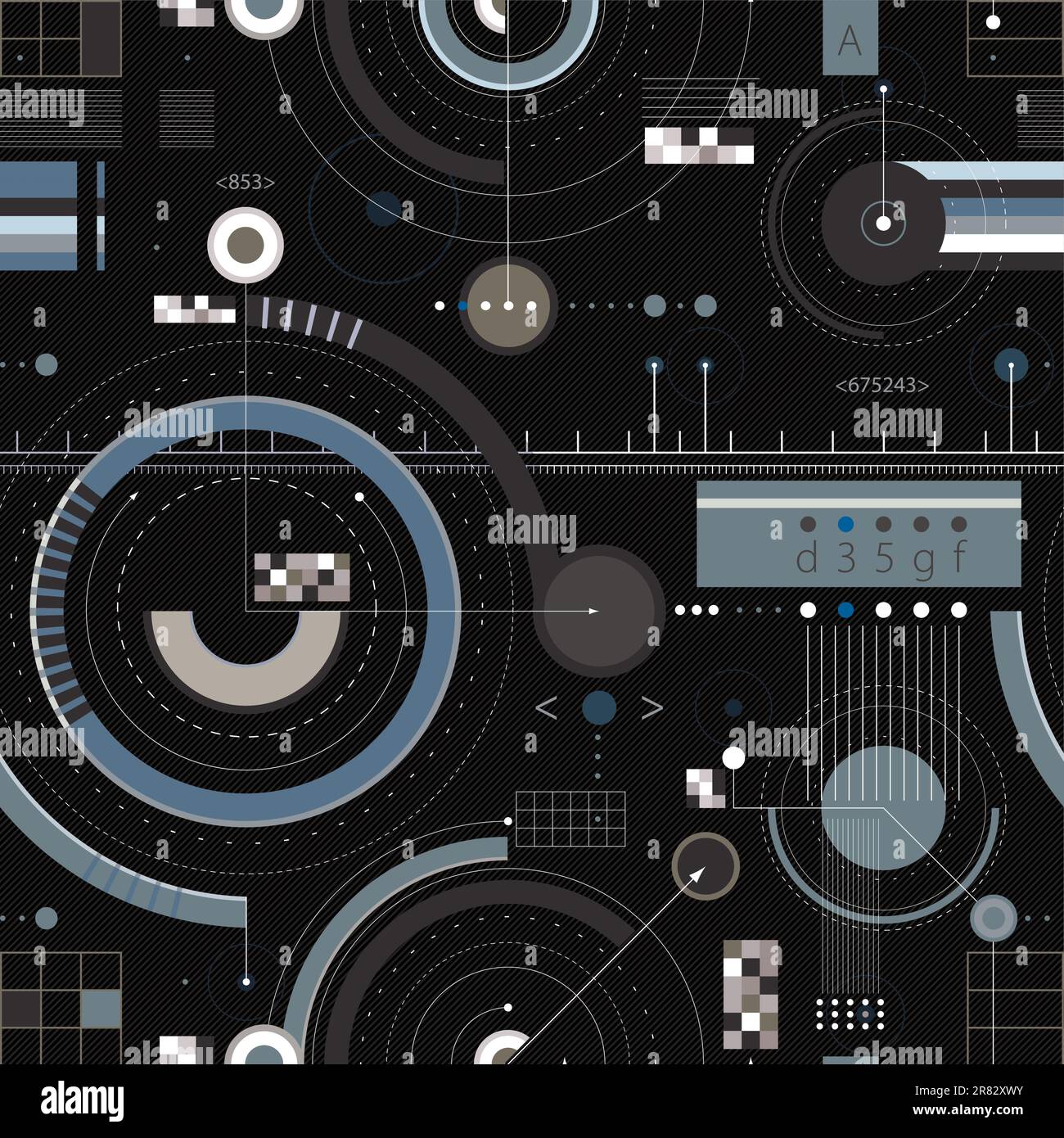 Engineering draft seamless pattern. Geometric vector wallpaper or ...