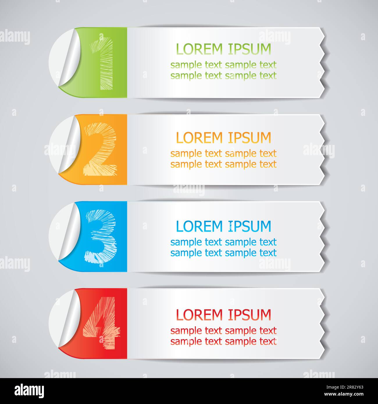 color labels for various options Stock Vector Image & Art - Alamy