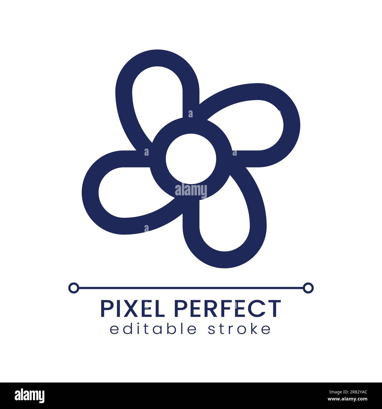 Fan pixel perfect linear ui icon Stock Vector Image & Art - Alamy