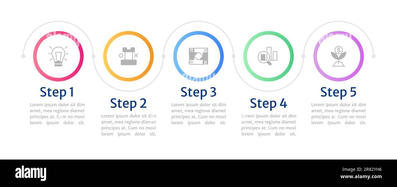 Business management infographic chart design template Stock Vector ...