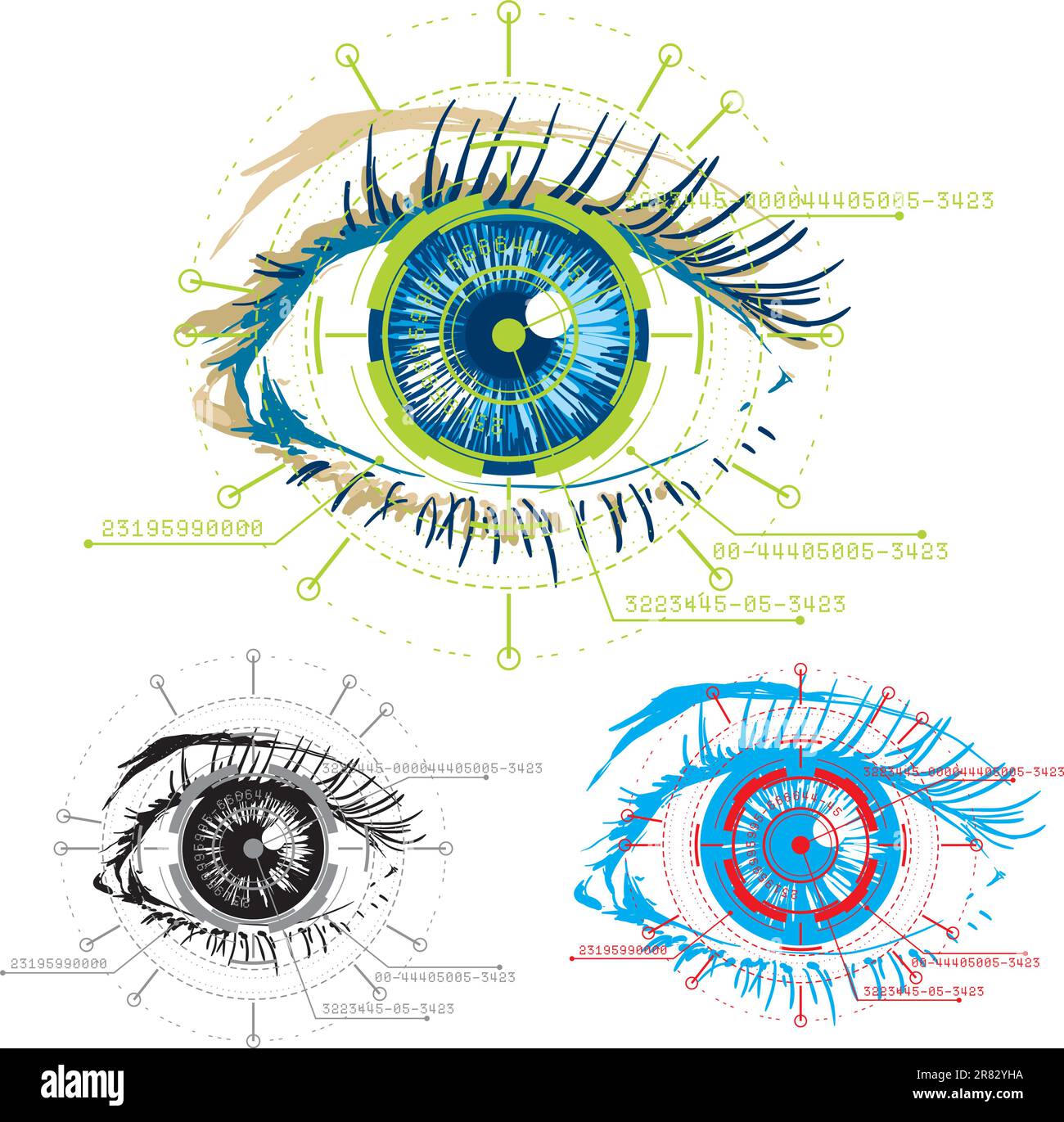 vector image of eyes security Stock Vector Image & Art - Alamy