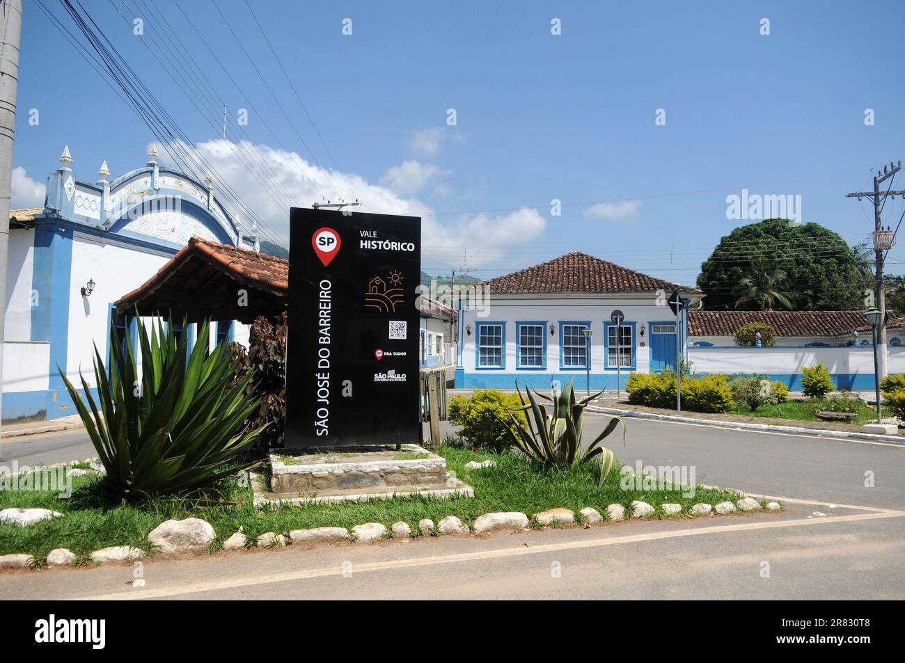 São José do Barreiro,São Paulo,Brazil,March 25, 2023. Entrance to the ...